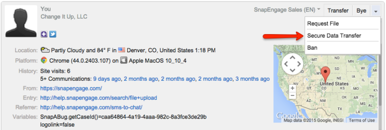 Introducing: Secure Data Transfer for Live Chat | SnapEngage by TeamSupport