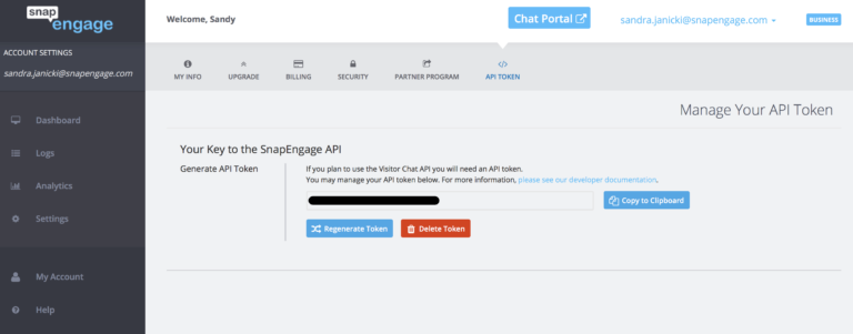 New and Improved API Key Access | SnapEngage by TeamSupport