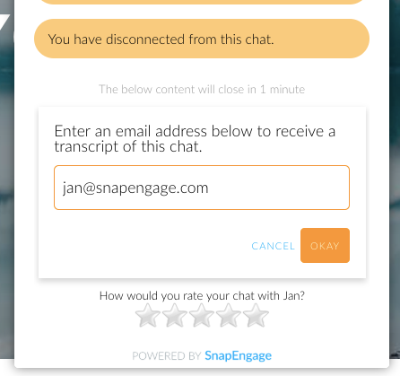 Release Notes Aug. 15th: Post-Chat Visitor Transcript Request ...